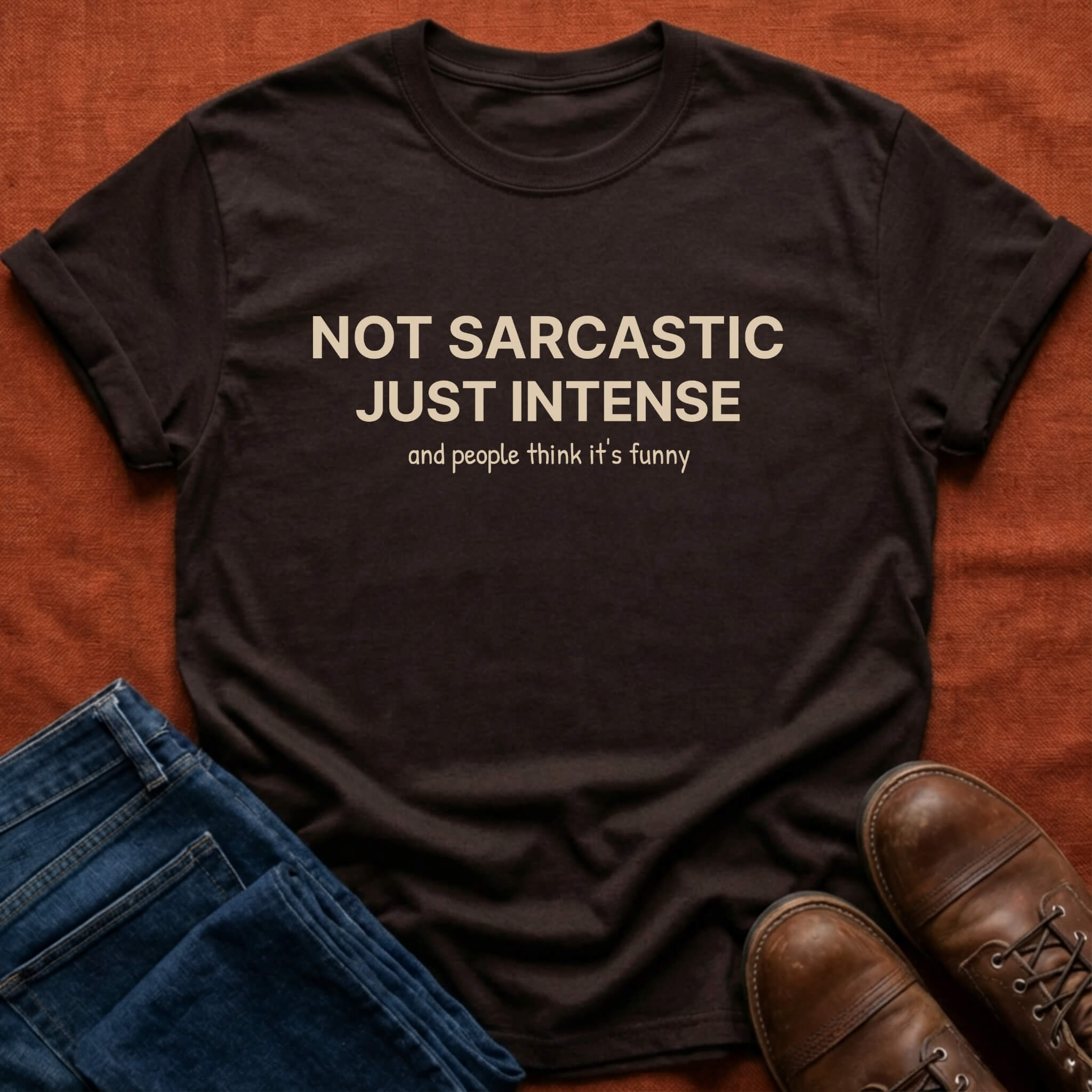 Not Sarcastic Just Intense Funny T-Shirt – Sarcastic Aunt
